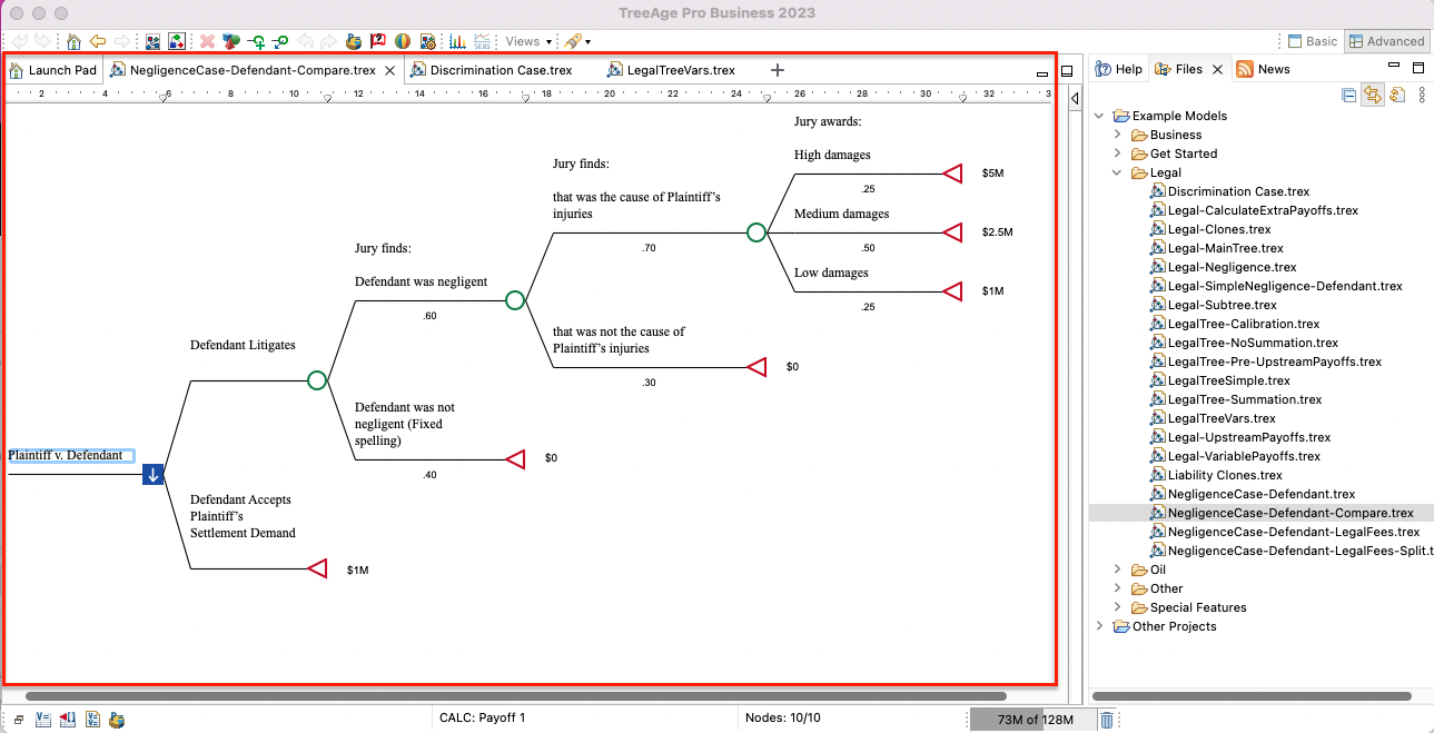 Tree Editing and Reporting Pane