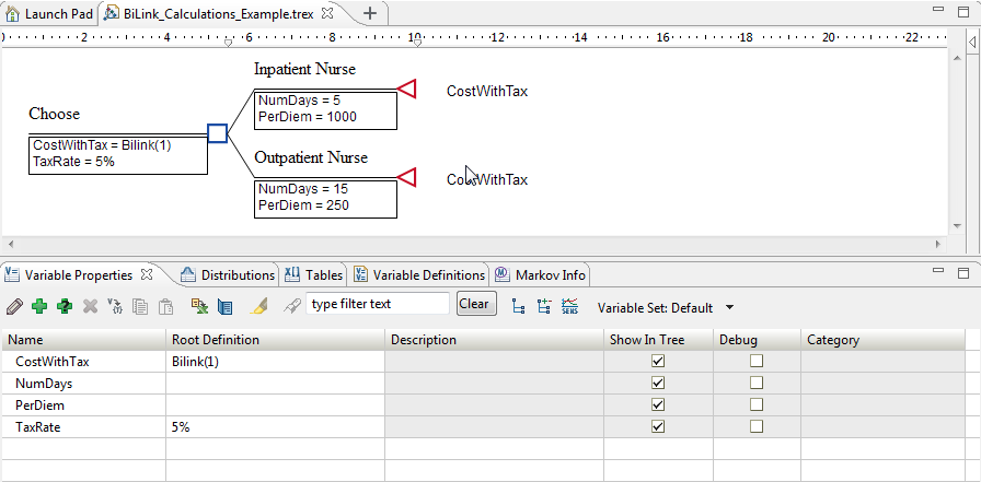 Calculate model values in Excel
