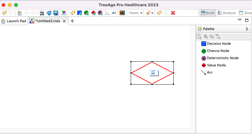 Constructing an influence diagram - Decision and Values nodes
