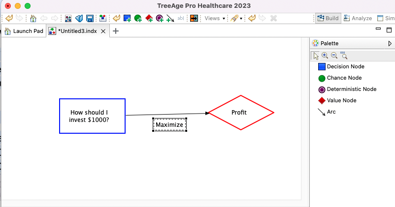 Constructing an influence diagram - adding arcs