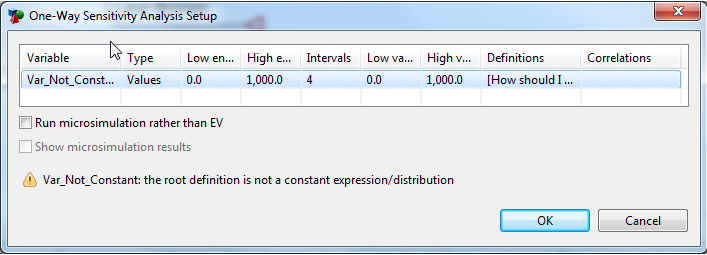 Running Tornado diagrams