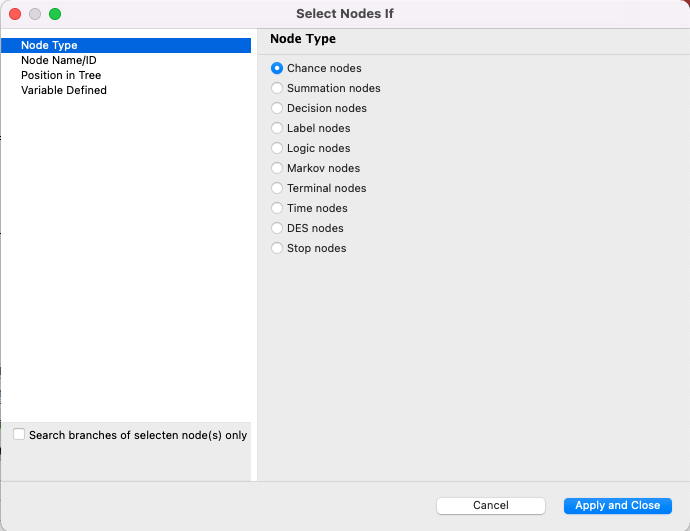 Selecting subtrees and cut/copy/pasting subtrees
