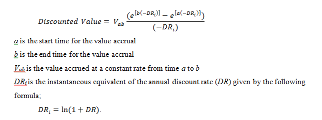 Discounting in DES Models
