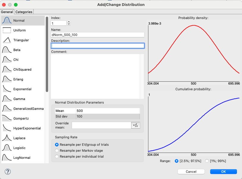 Creating and referencing distributions