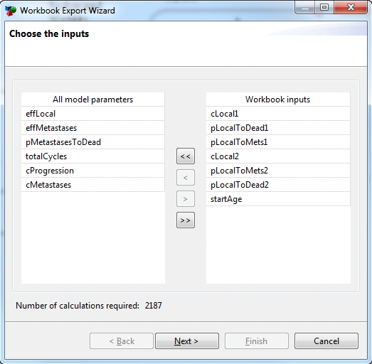 Export Model Scenarios to Excel Wizard