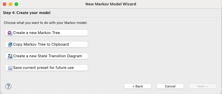 Markov Model Wizard