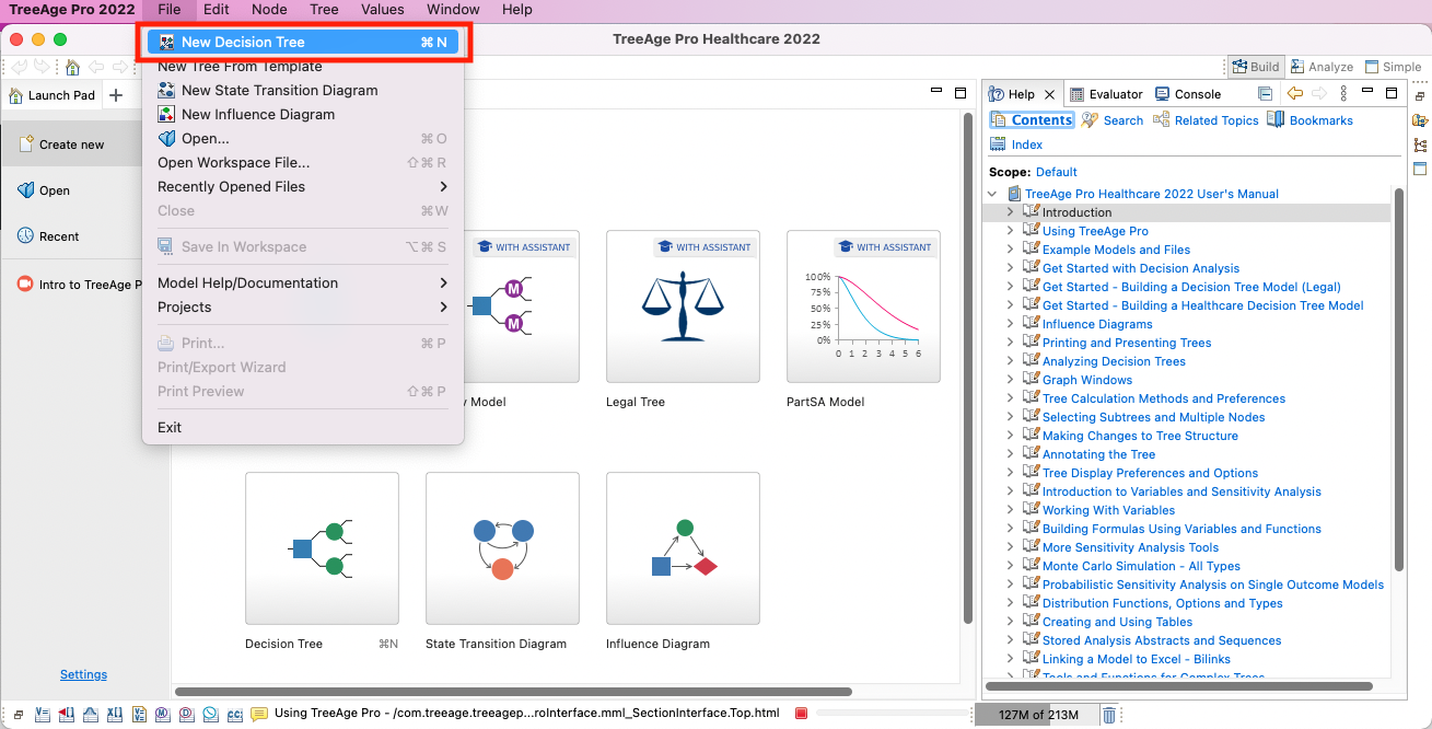 Create and configure your model