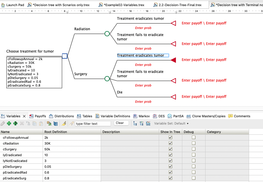 Creating numeric values in the model