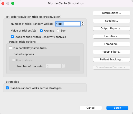 Deterministic Sensitivity Analysis and Microsimulation