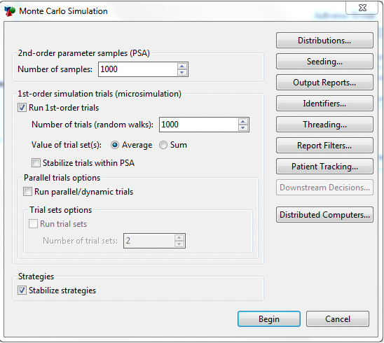 Probabilistic Sensitivity Analysis and Microsimulation
