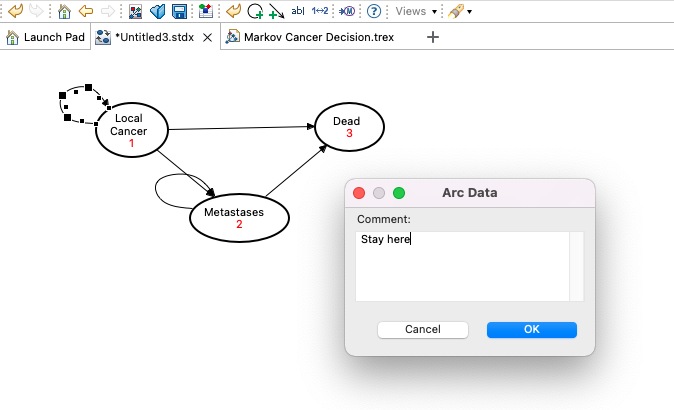 Constructing a state transition diagram