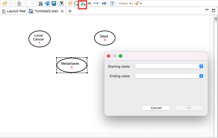 Constructing a state transition diagram