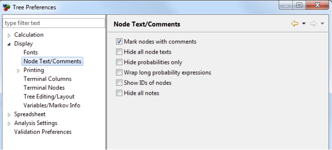 Node Text/Comments