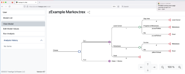 Share Models on the Web in TreeAge Pro