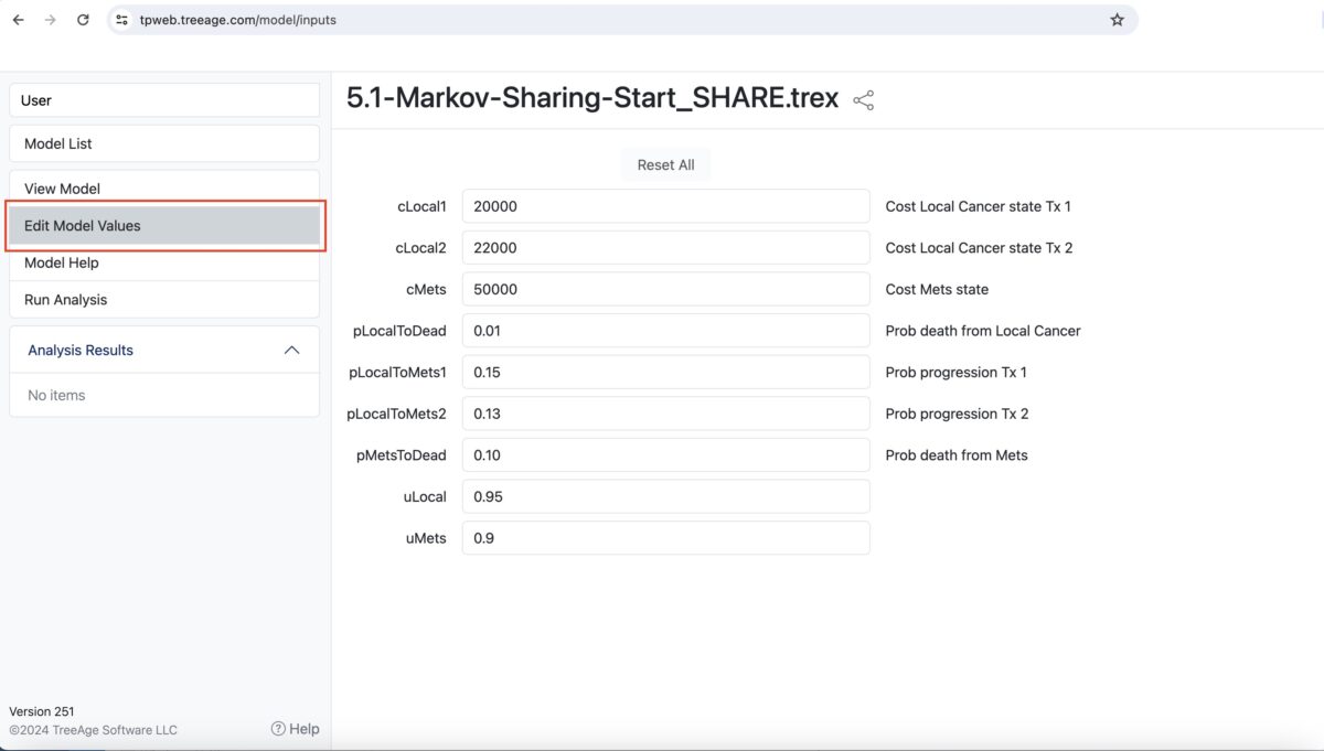 Share Models on the Web in TreeAge Pro